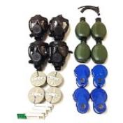 Gas masks and filters